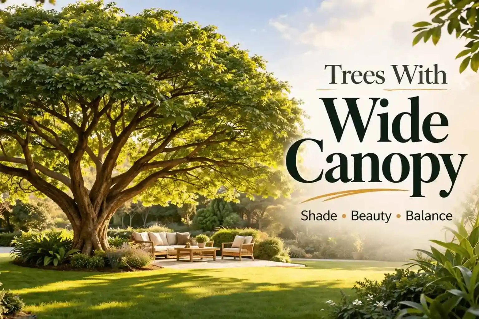 8+ Smart Trees With Wide Canopy for Fast Shade - Greenery Inside